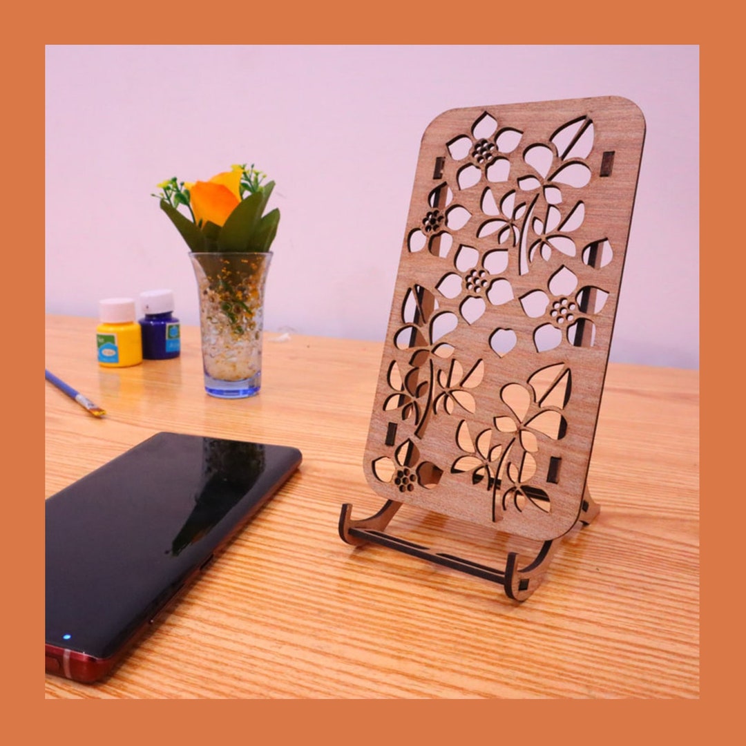 Phone Stand SVG, Universal Phone Holder SVG, Dxf, Pdf, Ai, Phone ...