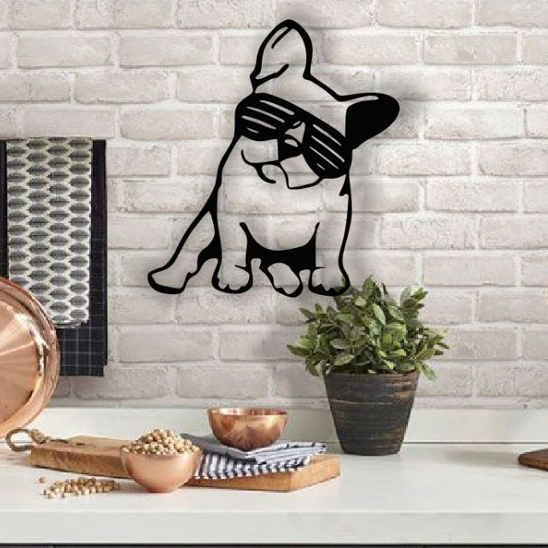 Dog Bulldog Wall Panel Lasercut File 3D Puzzle Vector - Etsy