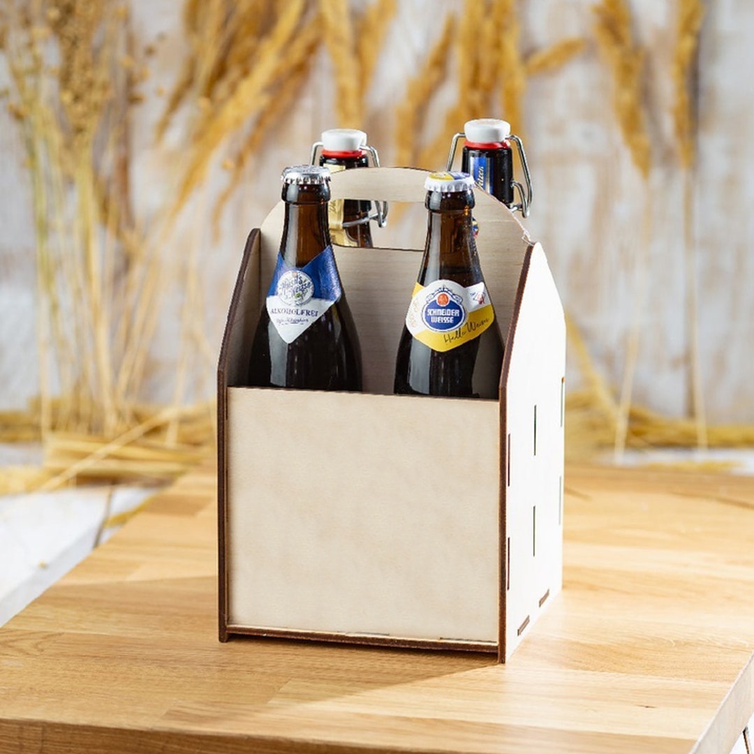 4 Pack Beer Holder SVG, Beer Crate SVG, Bottle Box Svg, Bottle Holder ...