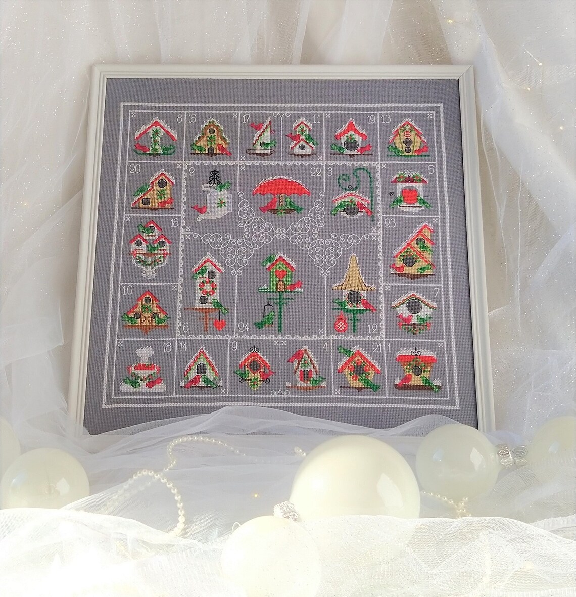 Advent Calendar / Original Cross Stitch Desing / PDF Pattern - Etsy