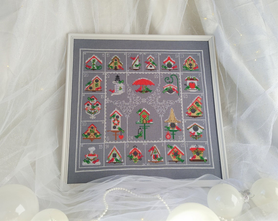 Advent Calendar / Original Cross Stitch Desing / PDF Pattern - Etsy