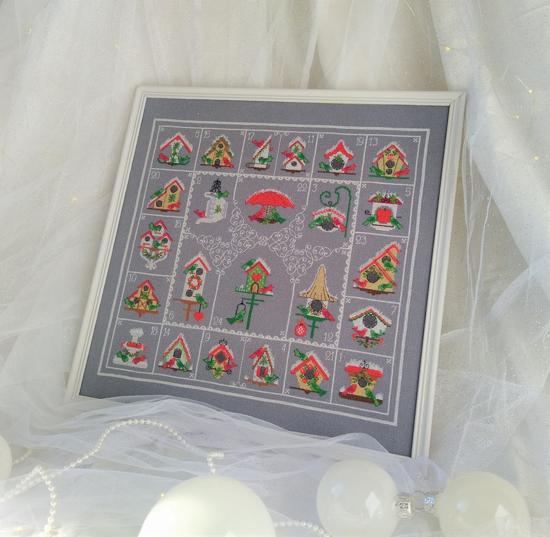Advent Calendar / Original Cross Stitch Desing / PDF Pattern - Etsy