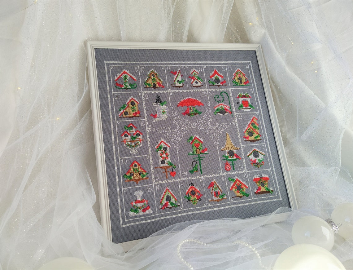 Advent Calendar / Original Cross Stitch Desing / PDF Pattern - Etsy