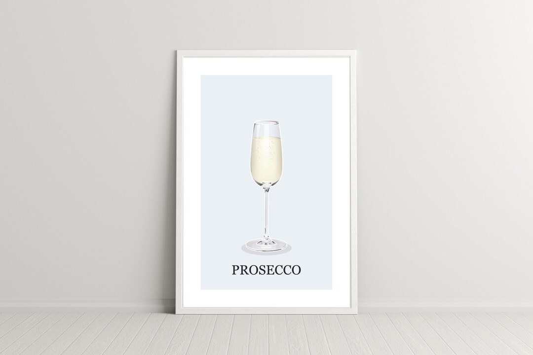 Prosecco Digital Print, Alcohol Artwork, Digital Download - Etsy