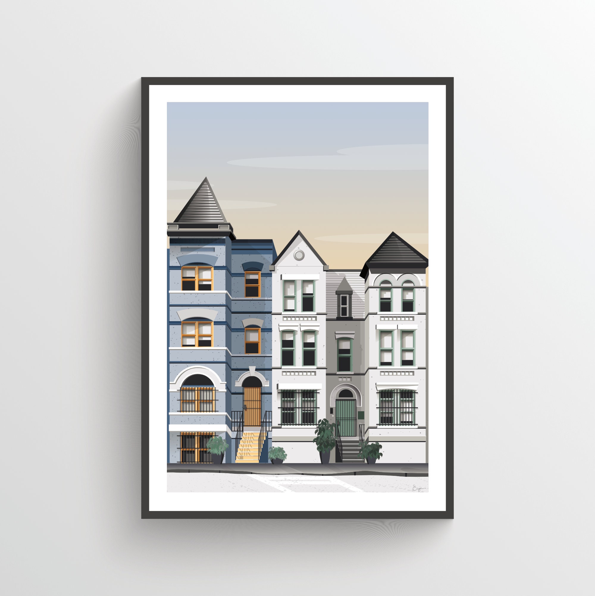 Apartment Building Architectural Print Giclee Print - Etsy Australia