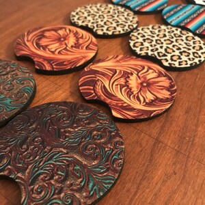Western Car Coasters - Etsy