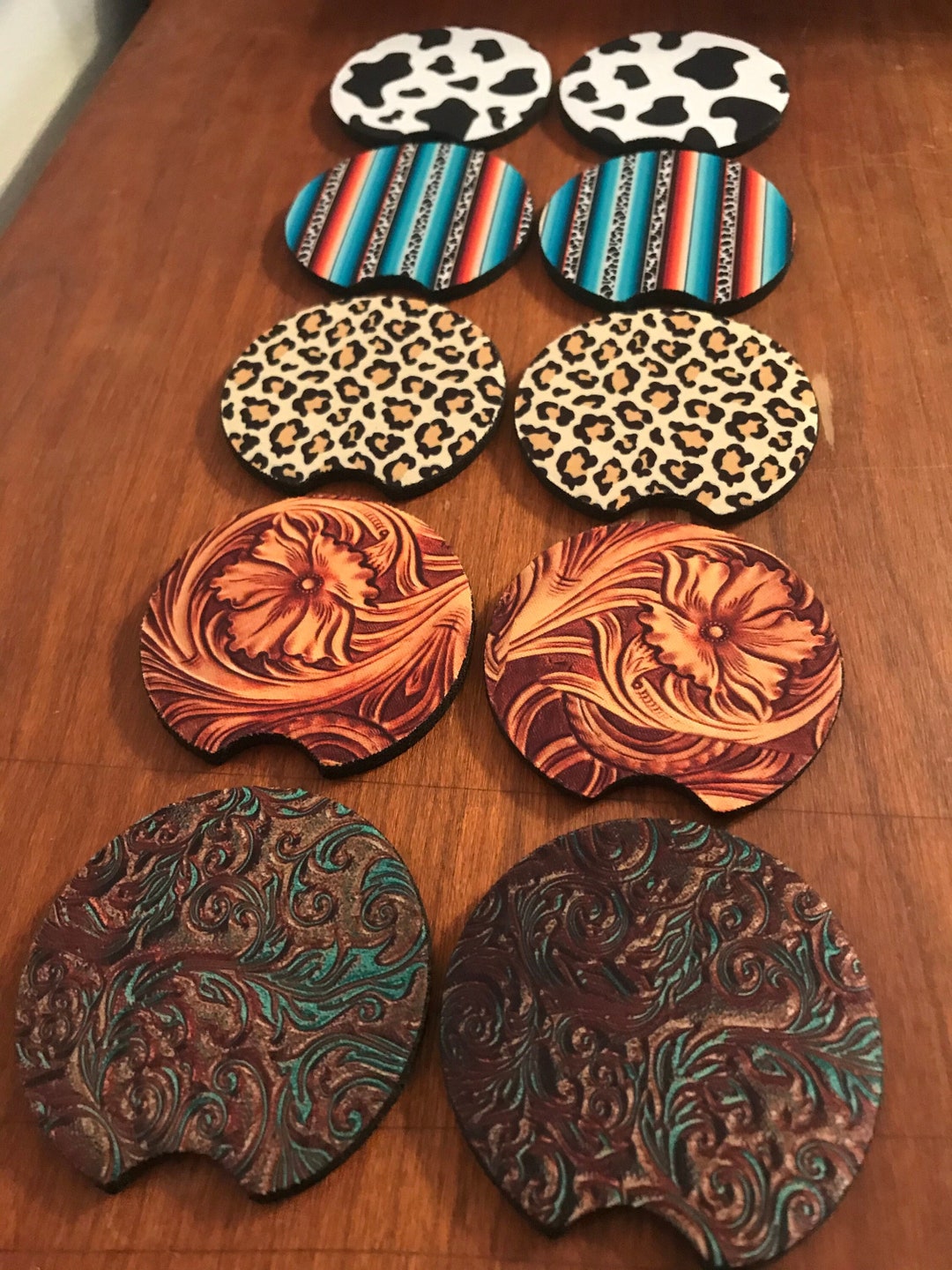 Western Car Coasters - Etsy