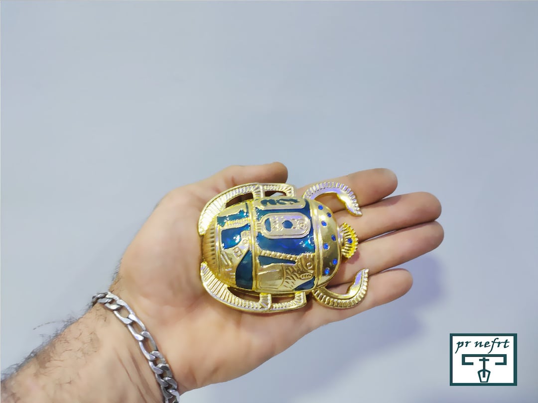 Egyptian Scarab, Pharaonic Scarab. Scarab of Glazed Metal. Available in ...