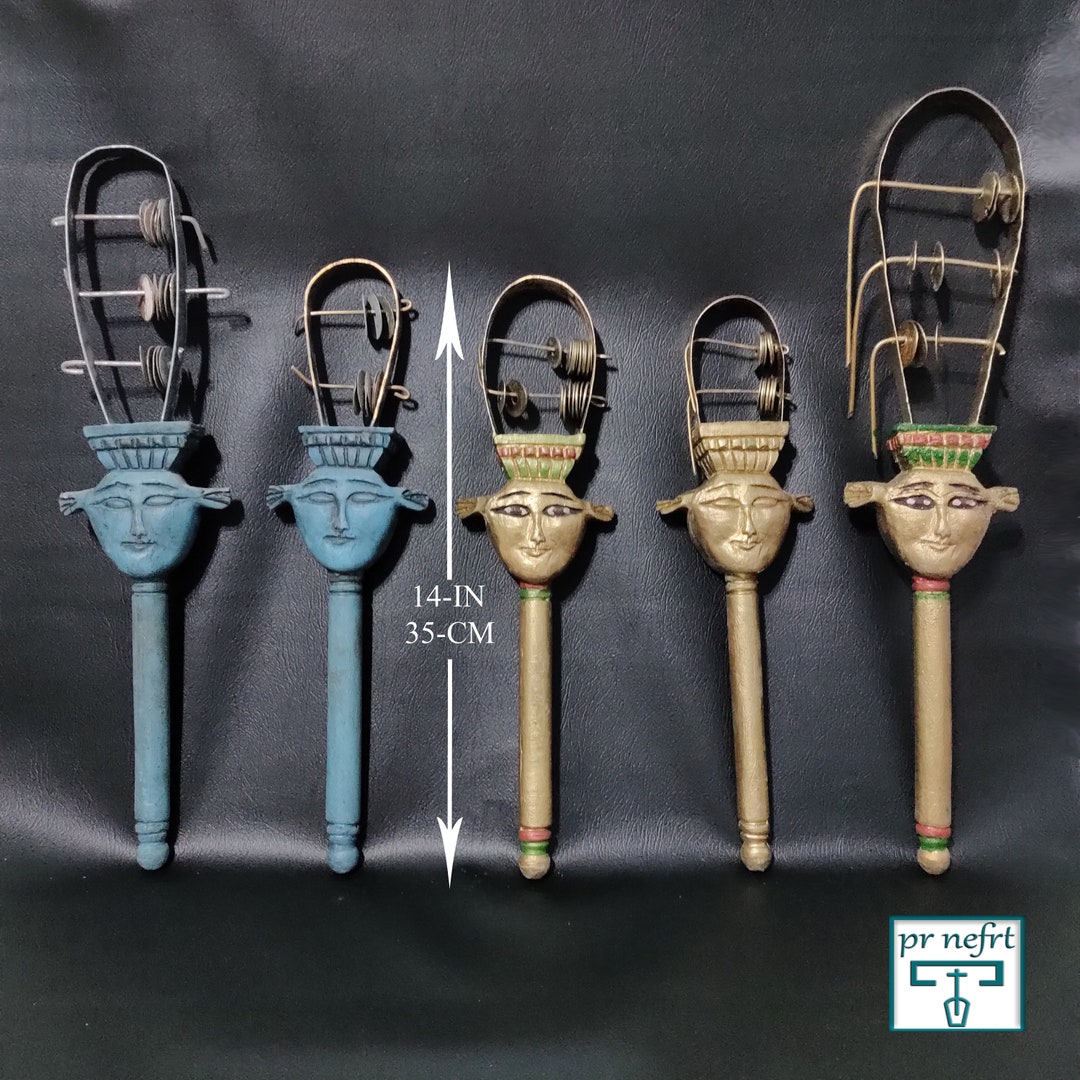 The Golden Sistrum of Goddess Hathor | Ancient Egyptian Sistrum ...