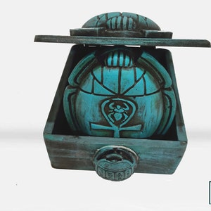 Scarab Altar Box Egypt Decor Box Scarab Beetle Box Egypt Mythology ...
