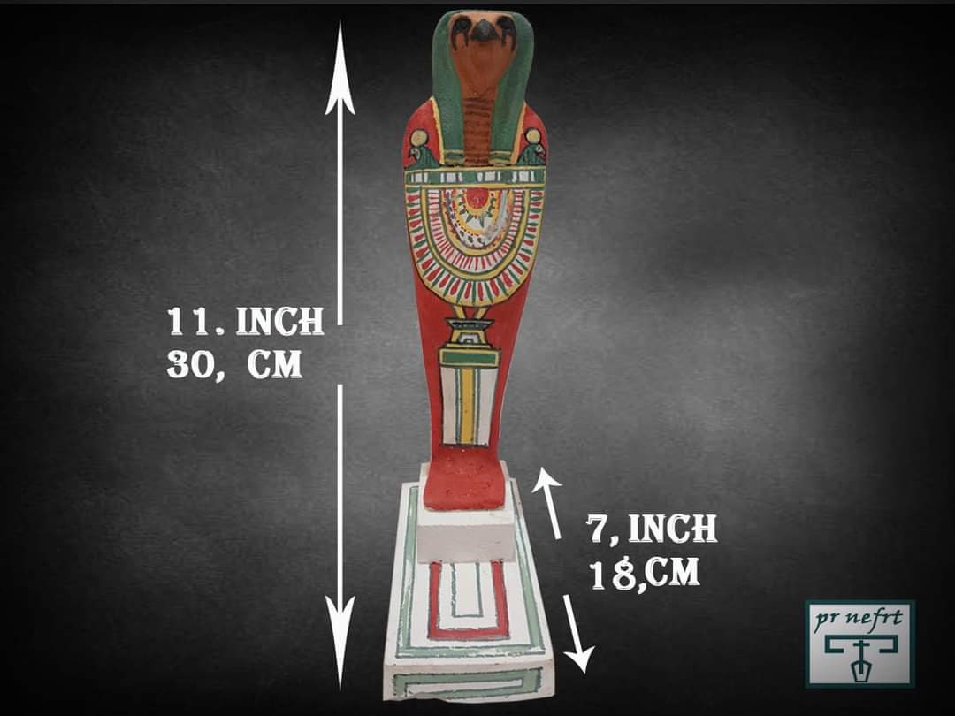 A Rare Wooden Funeral Statue of the God Horus, a Similar Museum Copy ...