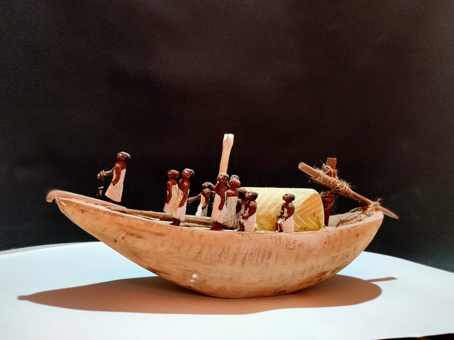 Ancient Egyptian Wooden Boat Model (reproduction) (made in Egypt) - Etsy