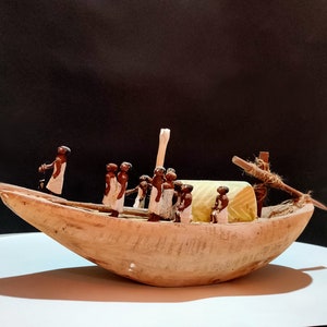 Ancient Egyptian Wooden Boat Model (reproduction) (made in Egypt) - Etsy