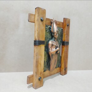 Rare and Distinguished. A Mural of the God Osiris . Osiris Altar Statue ...