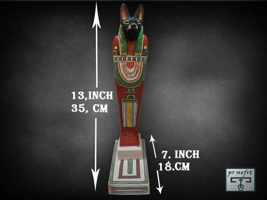 The Rare Discovery a Wooden Funeral Statue of the God Anubis, Museum ...