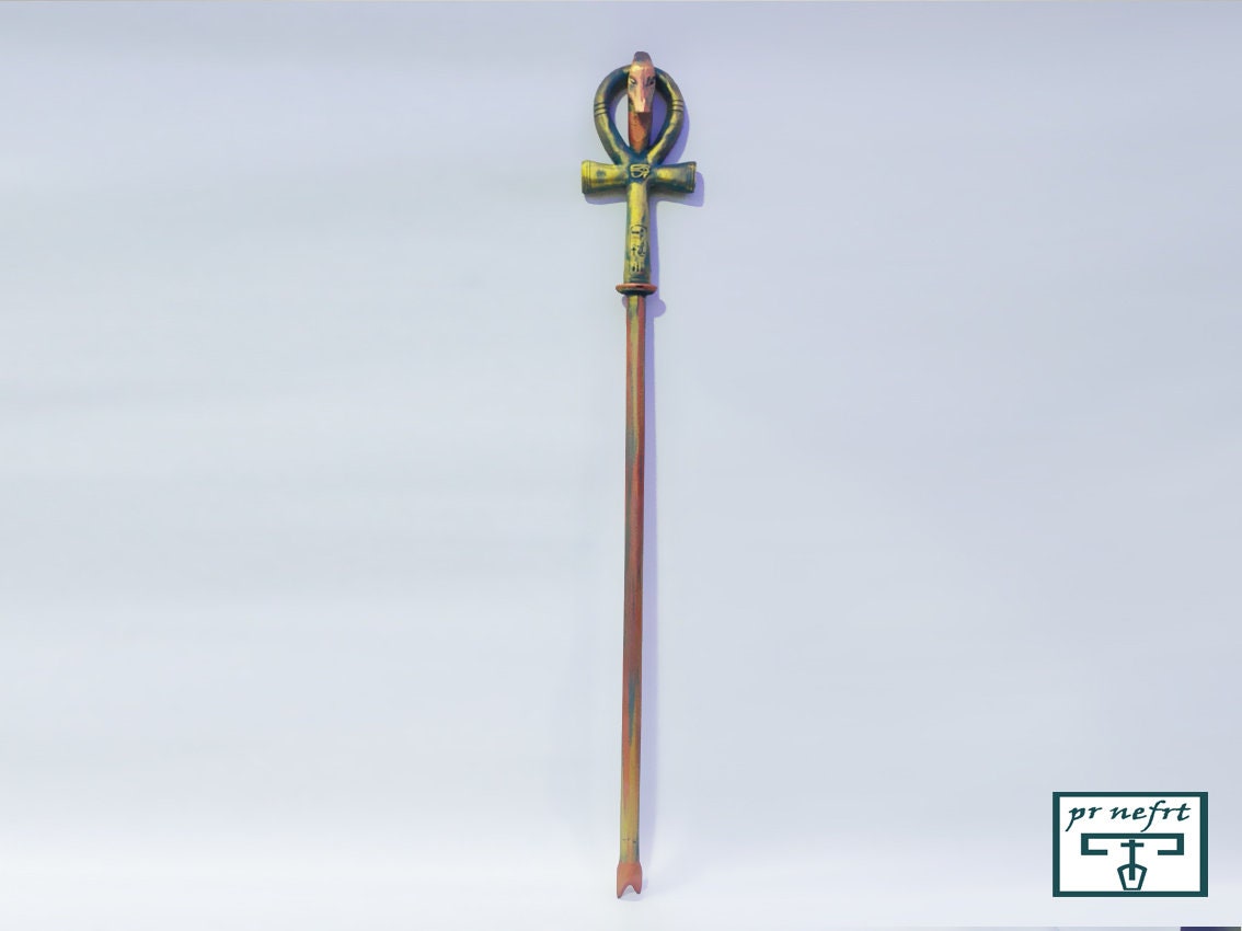 A rare piece of the was scepter .and the key to life . was | Etsy