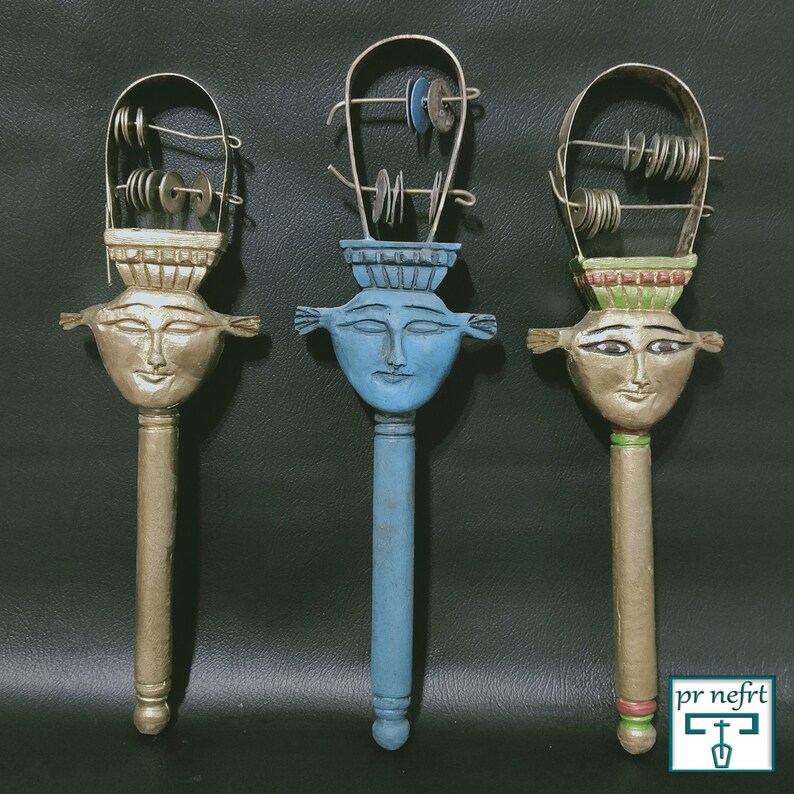 The Golden Sistrum of Goddess Hathor | Ancient Egyptian Sistrum ...
