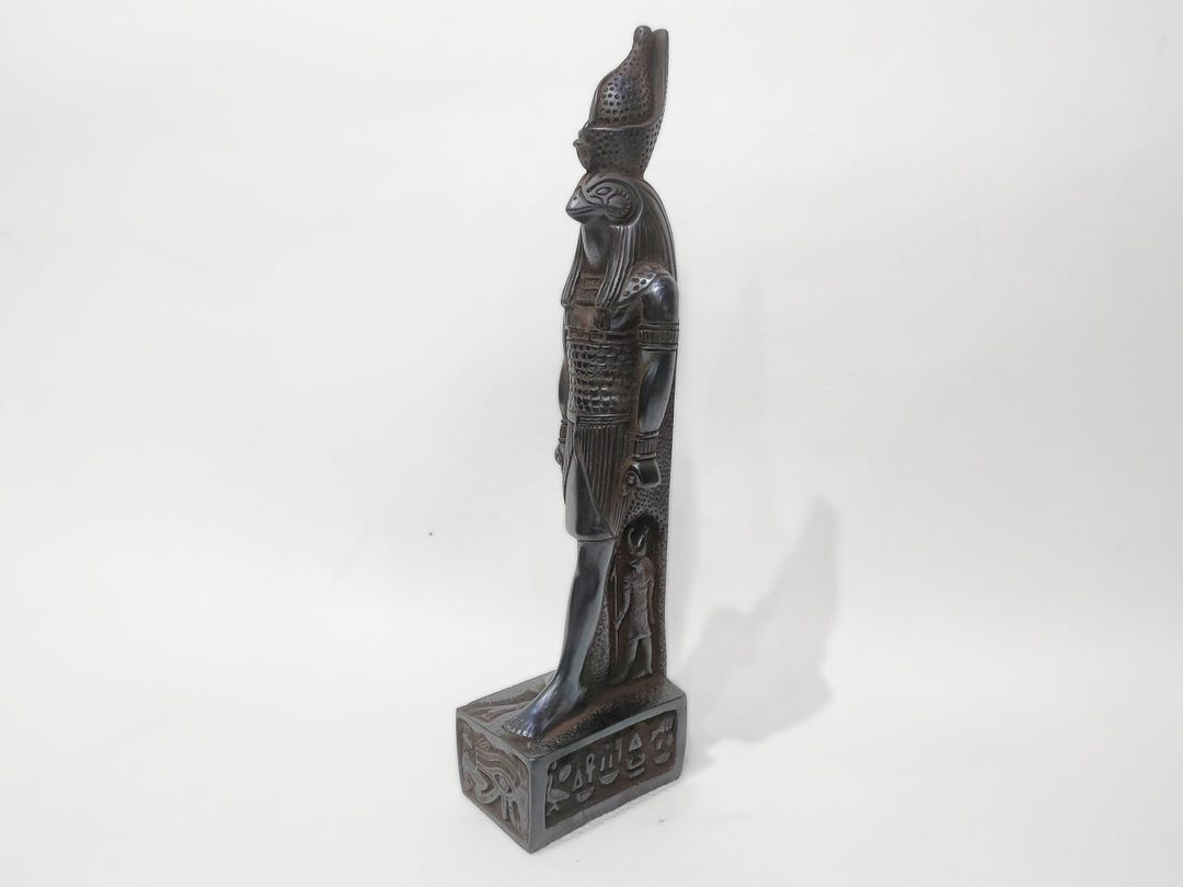 Handmade Egyptian Horus Statue: Pharaonic Decor, 12 Inches - Etsy