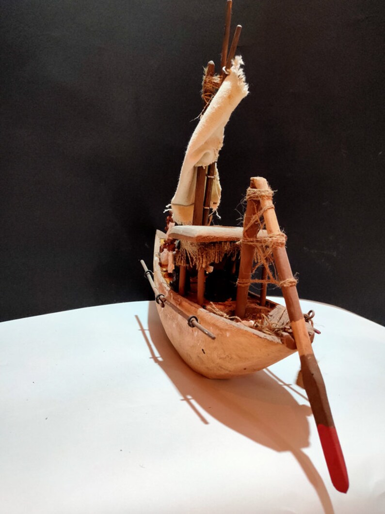 Ancient Egyptian Wooden Boat Model reproduction made in - Etsy