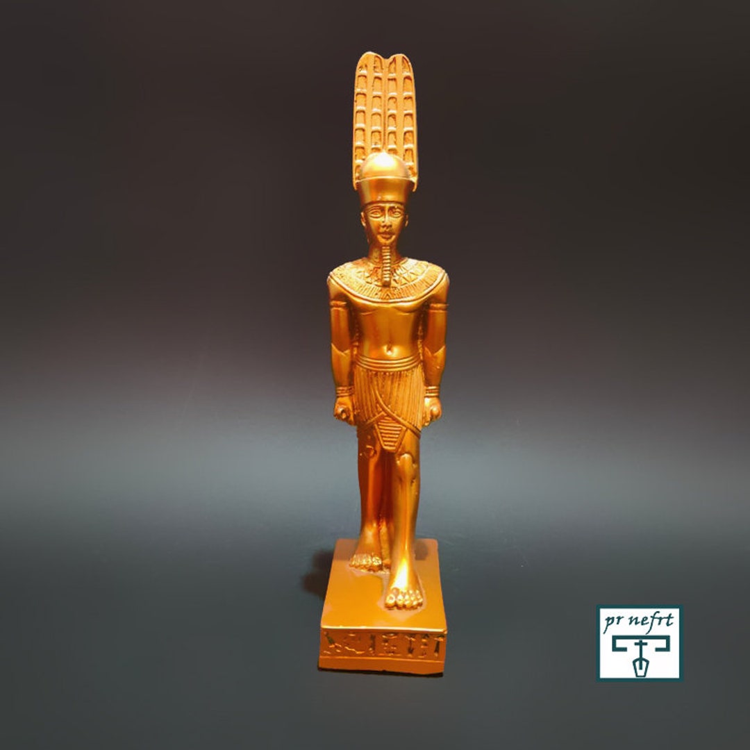 Unique Egyptian Statue God Amun-ra God of the Sun, Wind, and Fertility ...