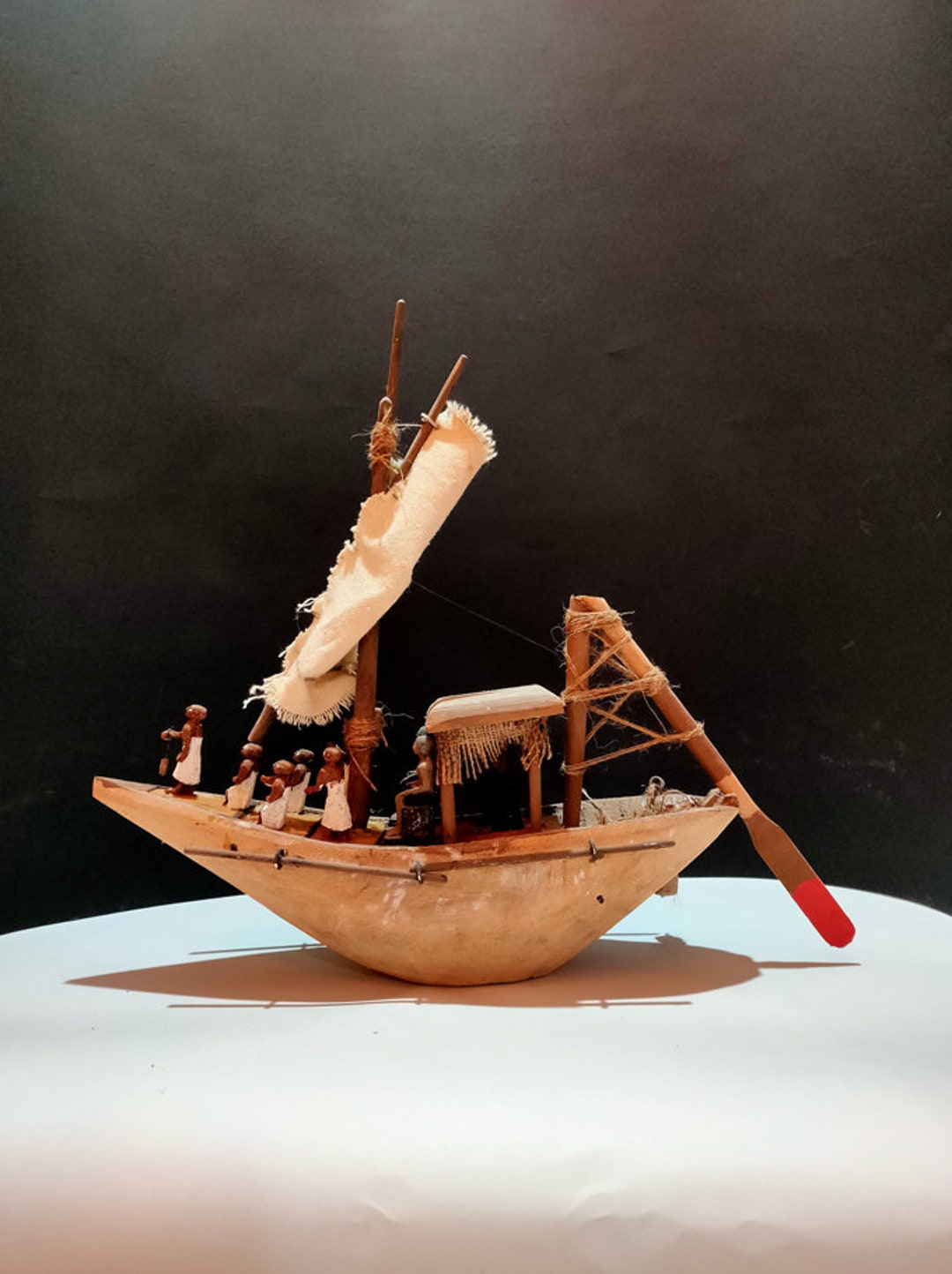 Ancient Egyptian Wooden Boat Model (reproduction) (made in Egypt) - Etsy