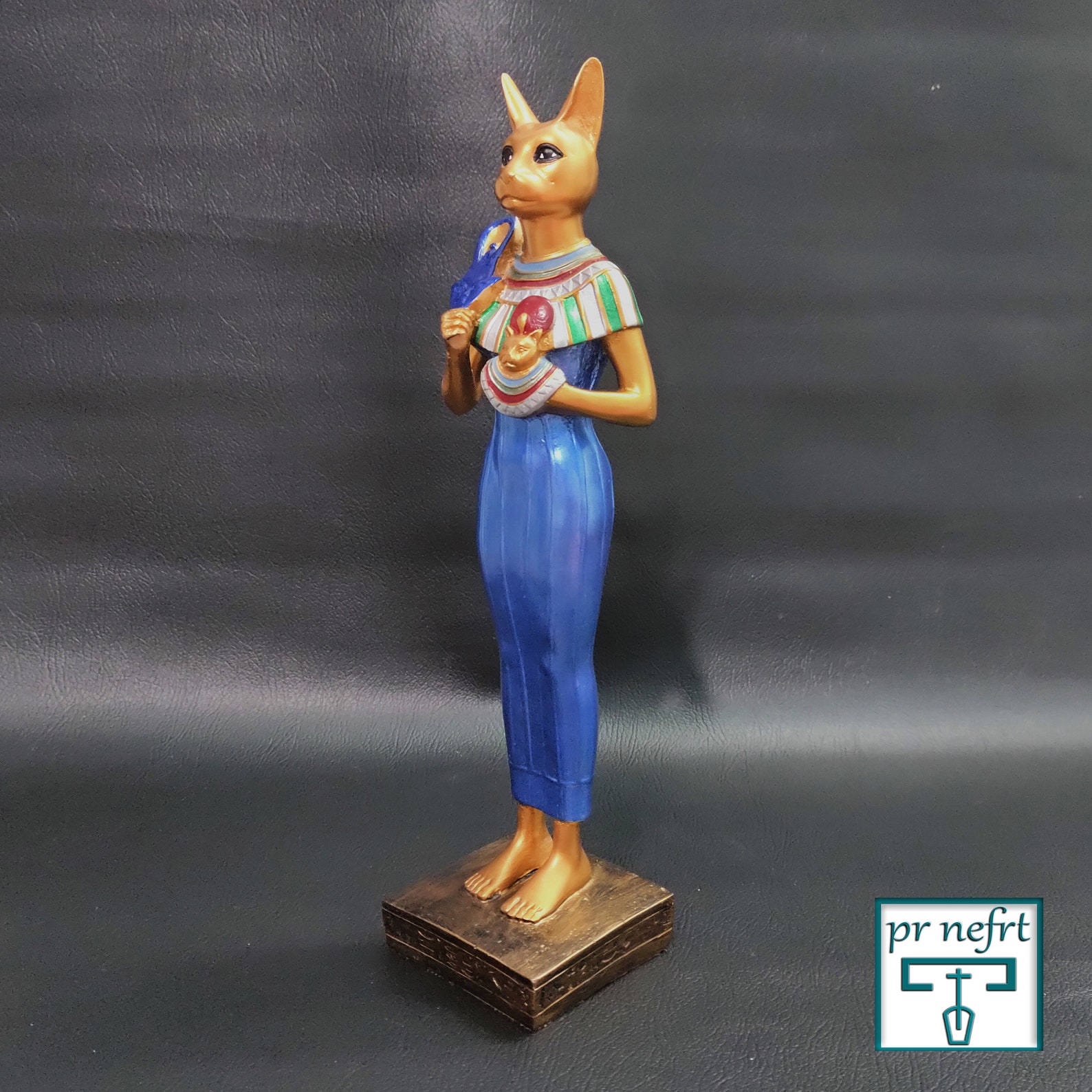 A unique statue of the goddess Bastet available in 4 colors | Etsy
