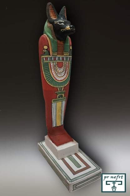 The Rare Discovery a Wooden Funeral Statue of the God Anubis, Museum ...