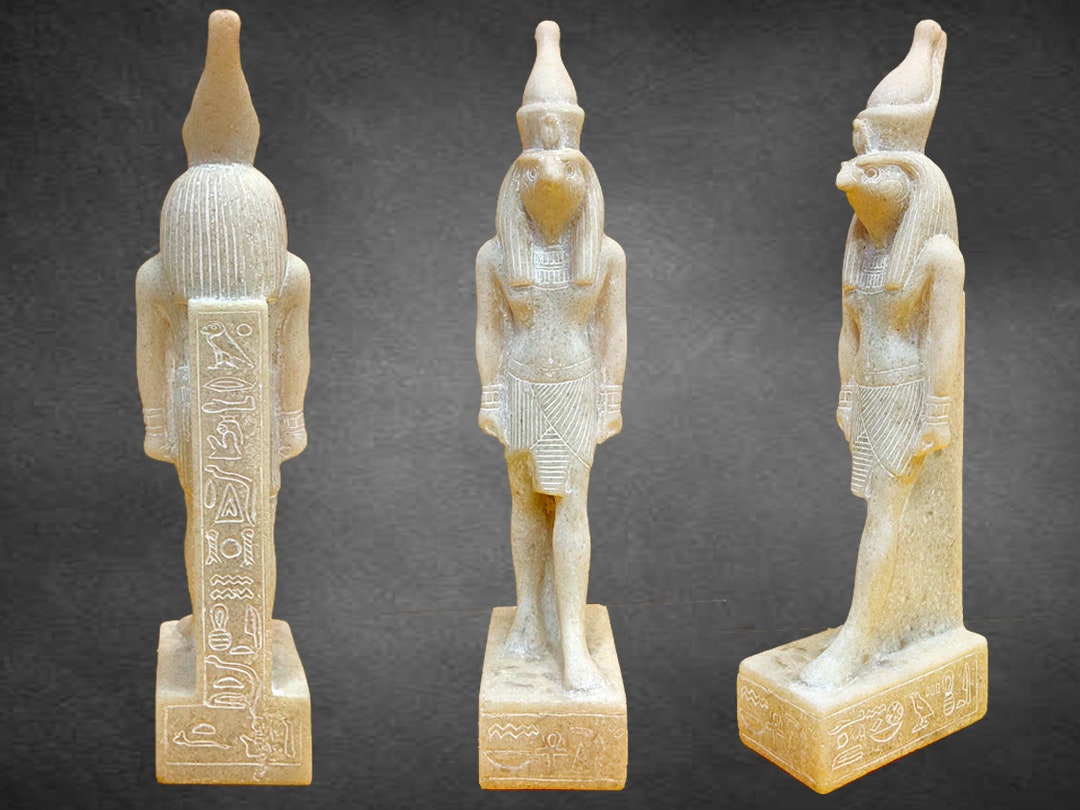 Statue of the God Horus. Statue Made of Alabaster Stone , Made With ...