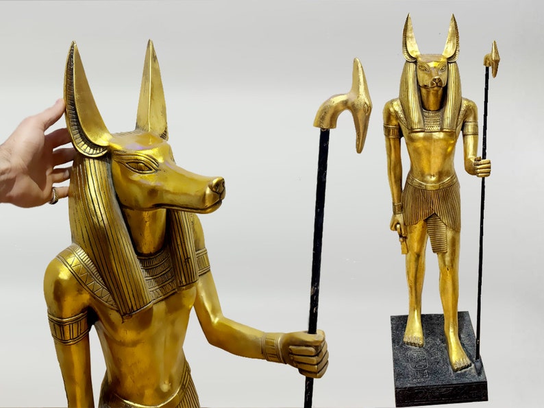 Statue of Anubis. Jackal. Lord Anubis. Museum Piece. Pharaonic Statue ...