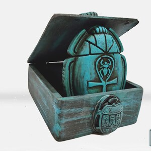 Scarab Altar Box Egypt Decor Box Scarab Beetle Box Egypt Mythology ...