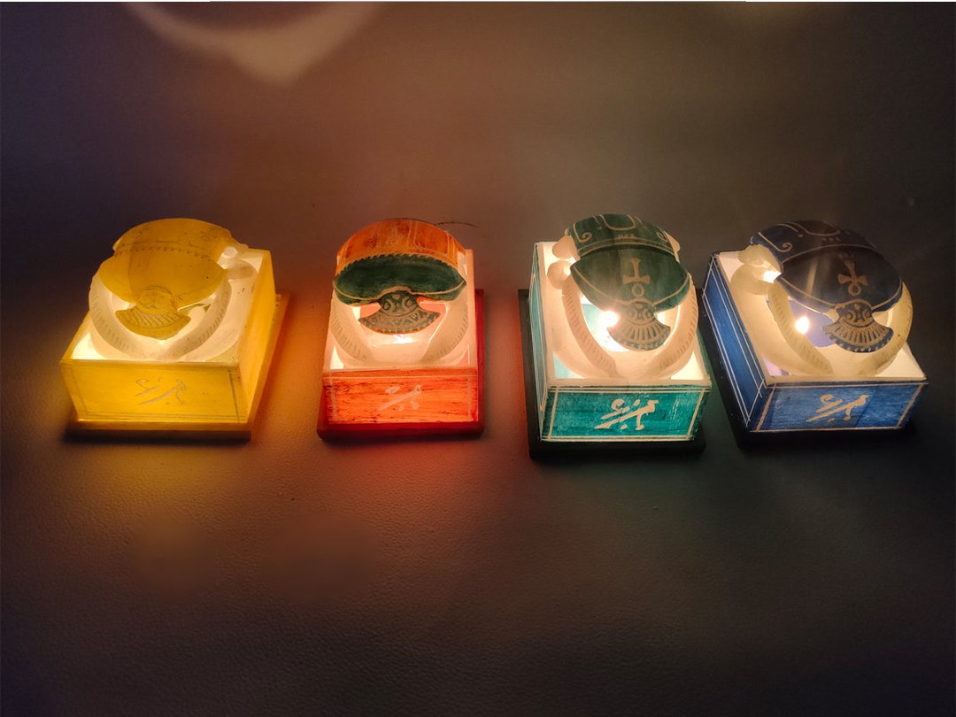 Egyptian Scarab. Alabaster Scarab. Candle Holder. Scarab Available in 4 ...
