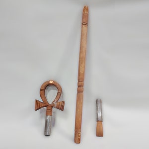 Ankh Scepter A Wooden Scepter Made With Skill in Egypt, 37 Inches ...
