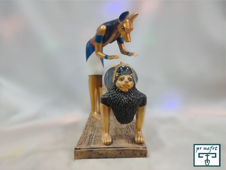 A Unique Model of Anubis, the God of Embalming and Tombs, Made in Egypt ...