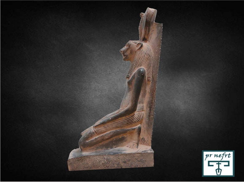 Seated Statue of the God Maahes. Distinguished Altar Statue. Maahes ...