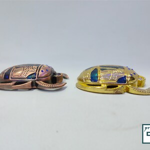 Egyptian Scarab, Pharaonic Scarab. Scarab of Glazed Metal. Available in ...