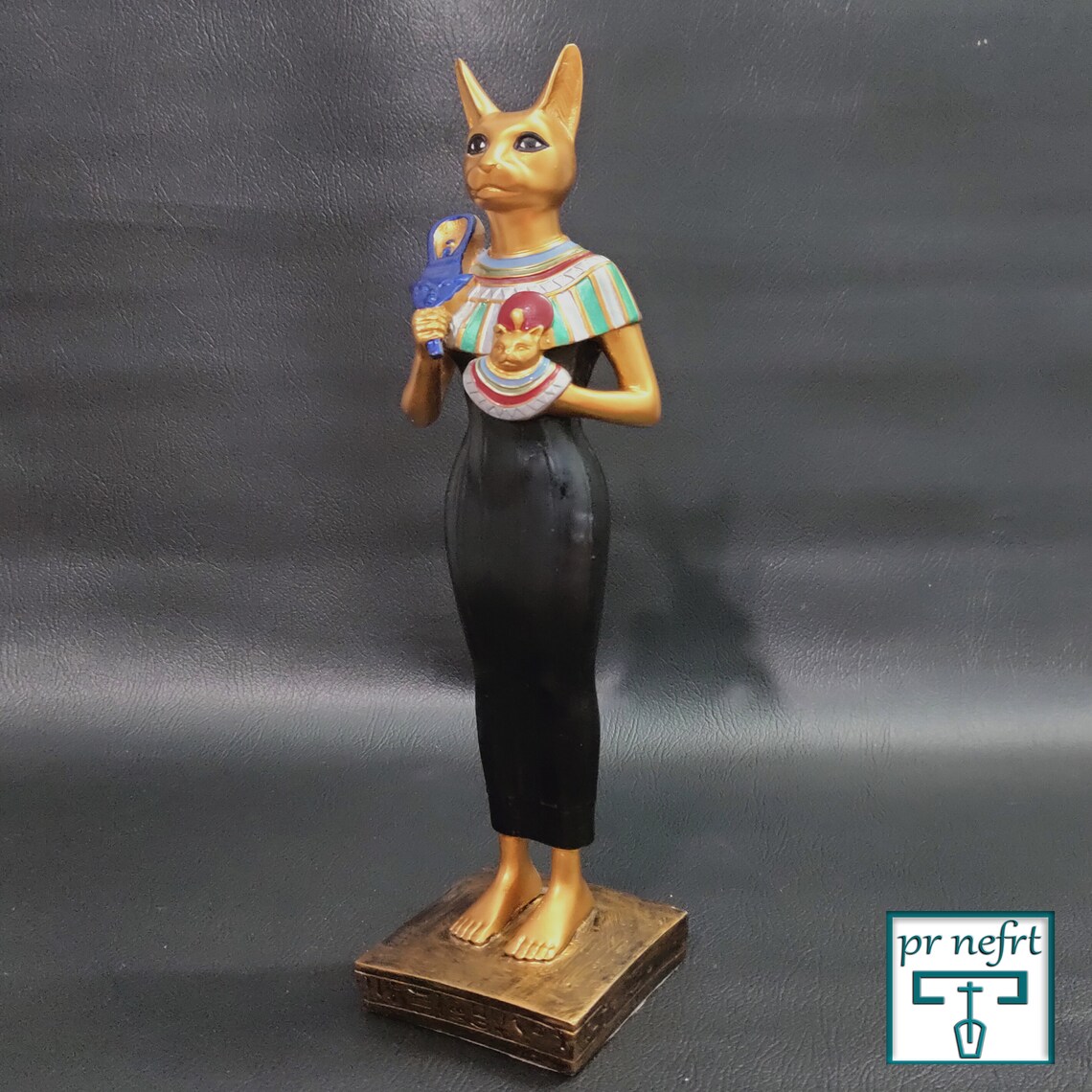 A unique statue of the goddess Bastet available in 4 colors | Etsy