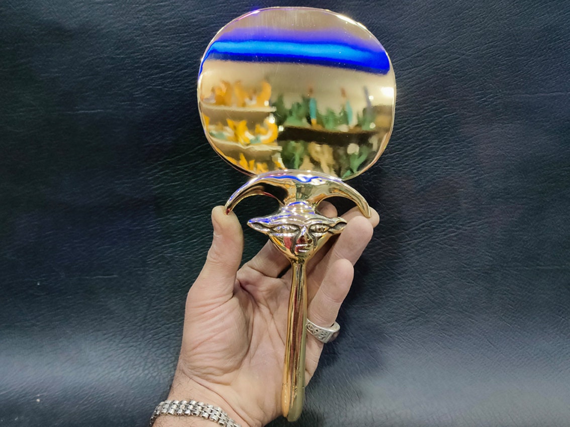 Brass Mirror of the Goddess Hathor. Hathor's Mirror. Copper Hathor .10 ...