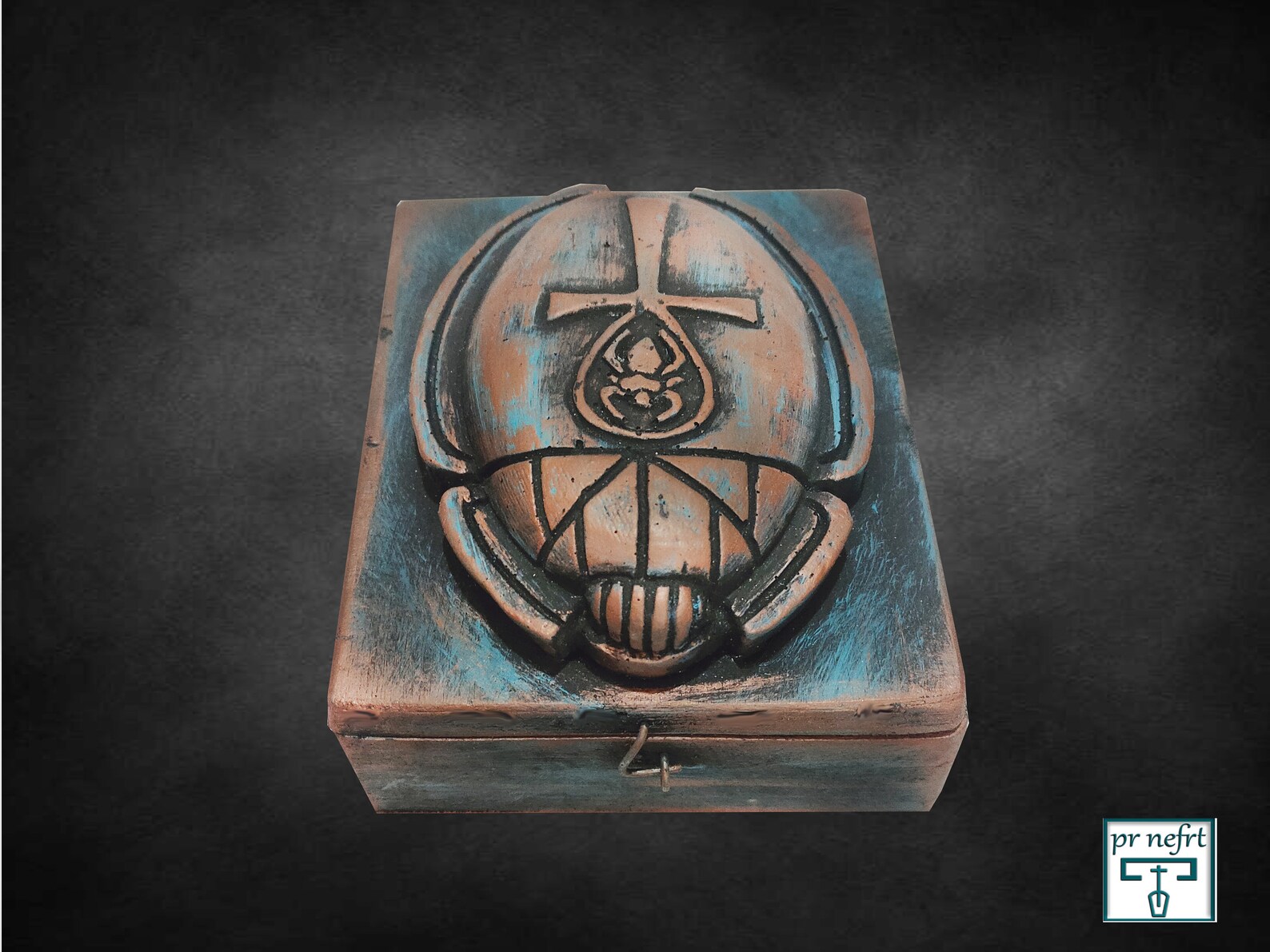 Antique Scarab Box A Rare Box Topped With a Large Scarab and | Etsy