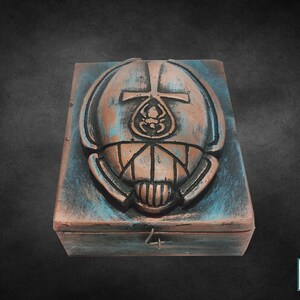 Antique Scarab Box A Rare Box Topped With a Large Scarab and Inside It ...