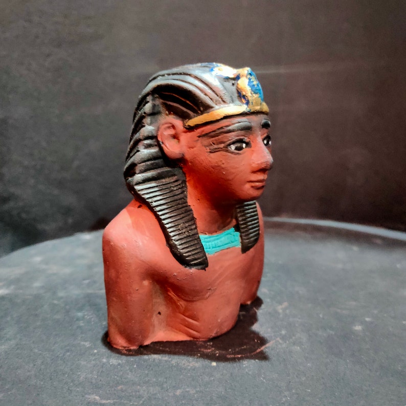A Bust of the Ancient Egyptian Pharaoh Handcrafted in Egypt - Etsy