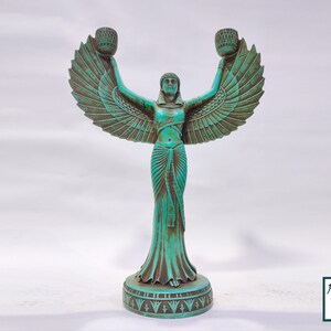 Statue of the Goddess Isis, the Magician, a Unique Egyptian Candle ...