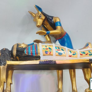 A Unique Model of Anubis, the God of Embalming and Tombs, Made in Egypt ...
