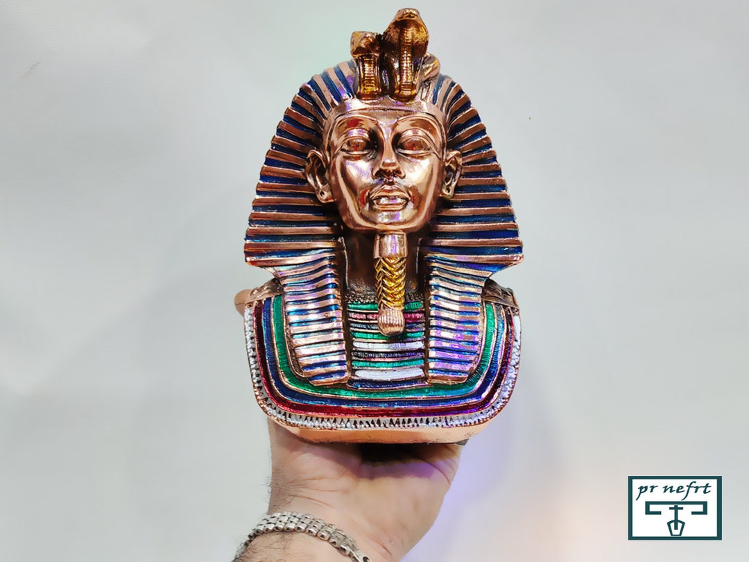 Mask of the King (tutankhamun) Copper Layer, 8 Inches. Hand Made in ...