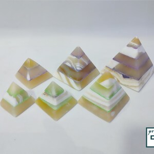 Giza Pyramids . the Magnificent Alabaster Pyramids, 3 Pieces Set of the ...