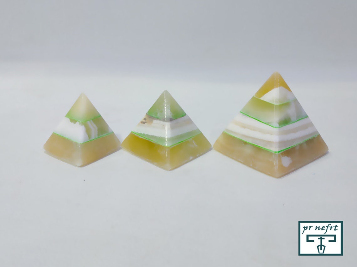 Giza Pyramids . the Magnificent Alabaster Pyramids 3 Pieces | Etsy