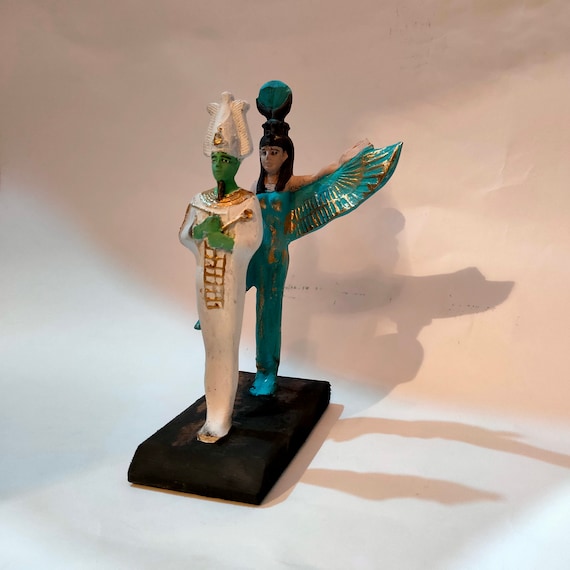 Isis Protects the Osiris A Rare and Unique Handcrafted 7 X 4 X - Etsy