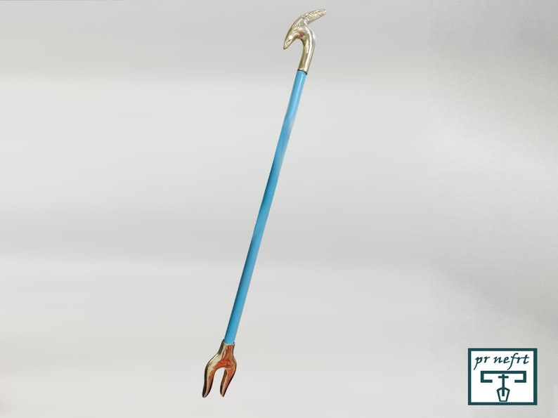 Replica of an Egyptian Scepter. Wass Scepter. Made of Copper and Wood ...