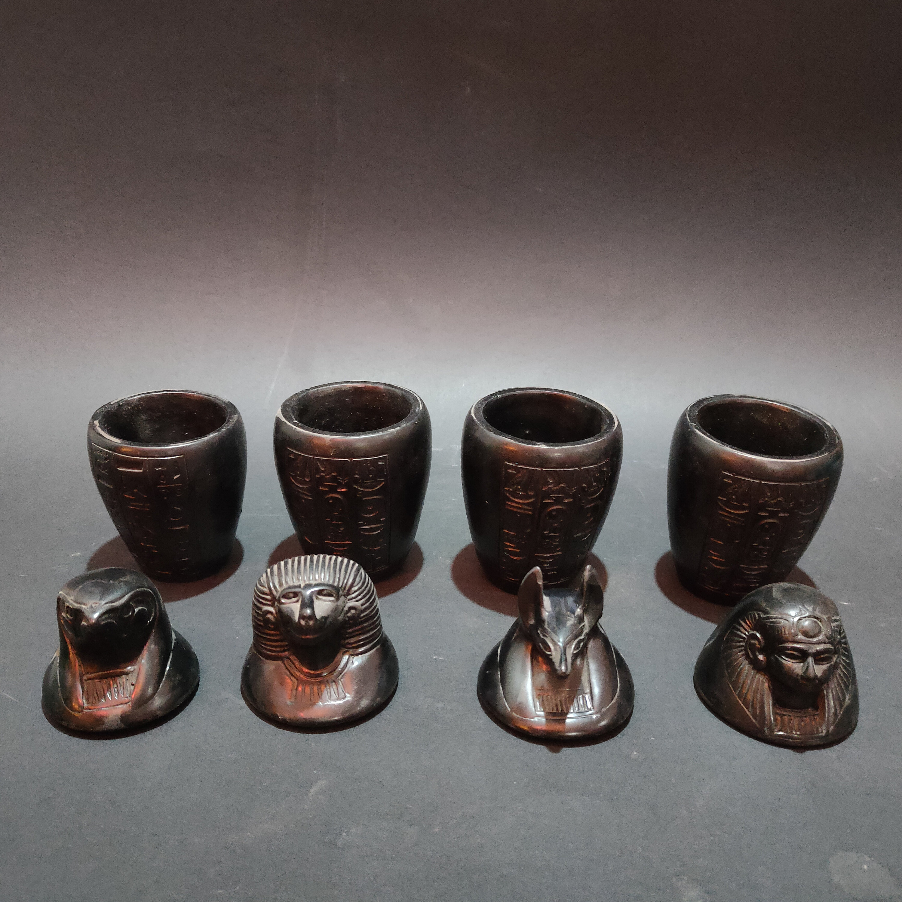 The distinctive canopic jars collection made by hand in Egypt | Etsy