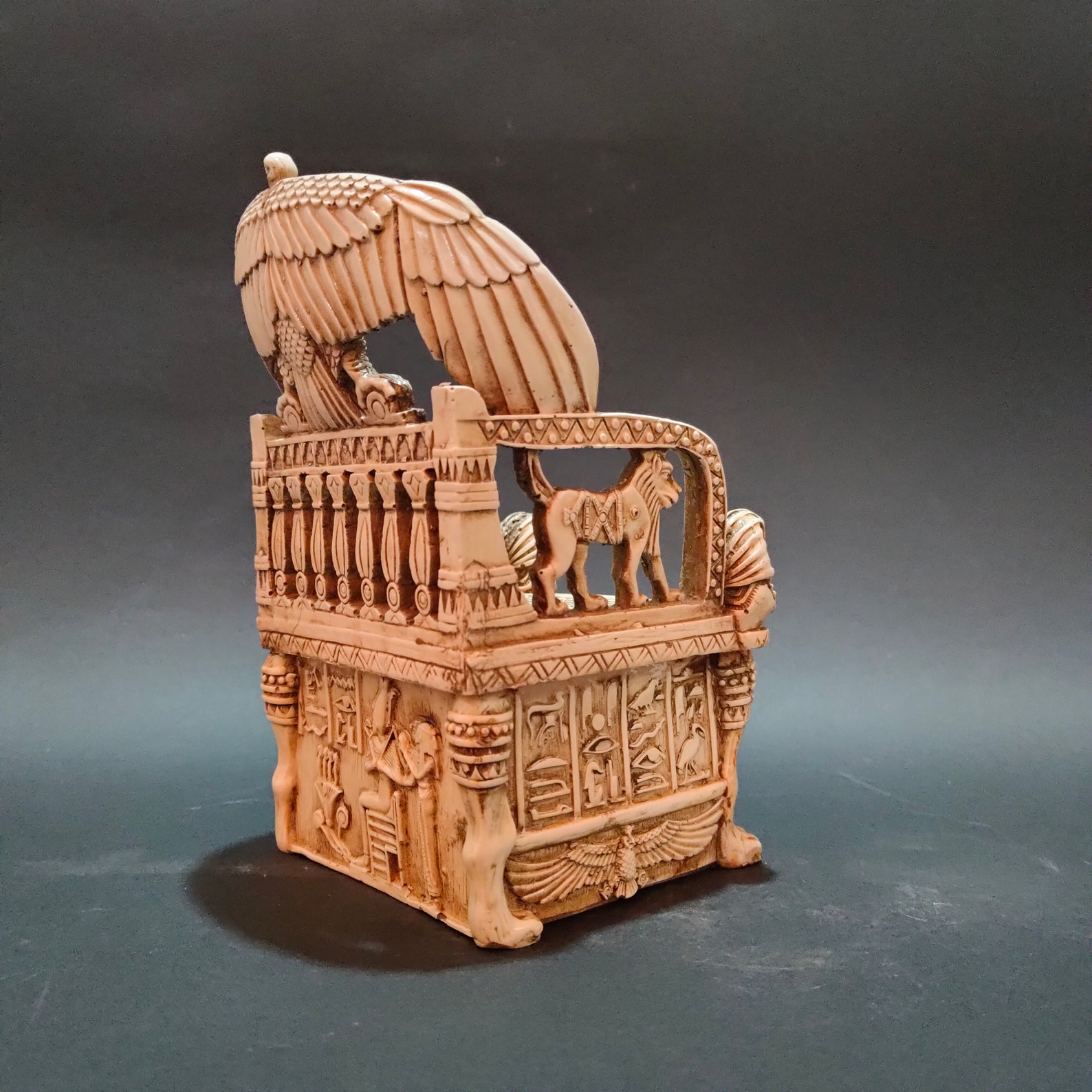 Unique Model Pharaonic Throne Chair Handcrafted in Egypt - Etsy