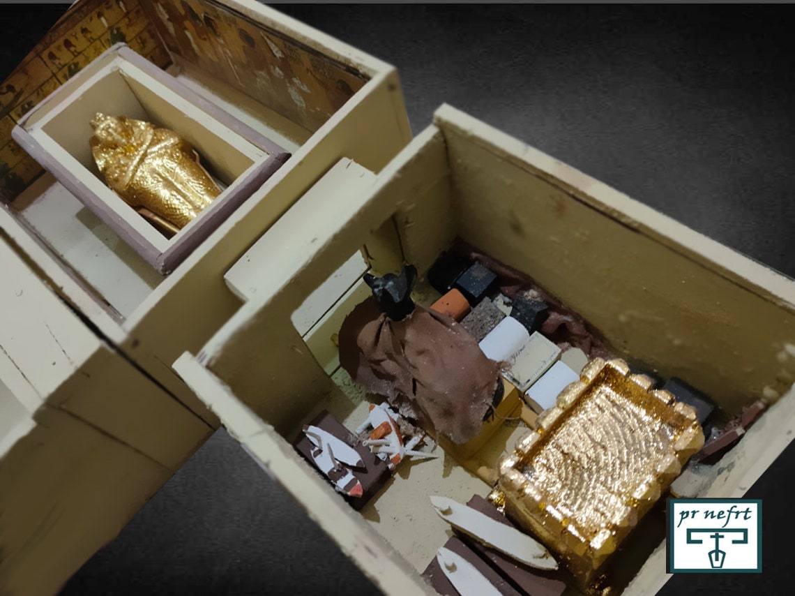 Tomb of King Tutankhamun. A Very Rare Model of the Tomb of the - Etsy